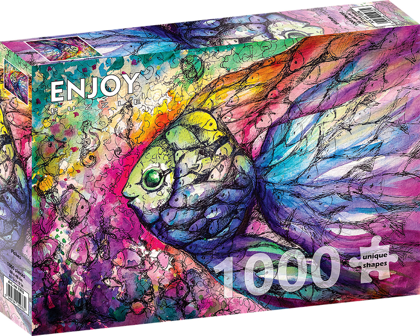 1000 Pieces Jigsaw Puzzle - Fishes – ENJOY Puzzle